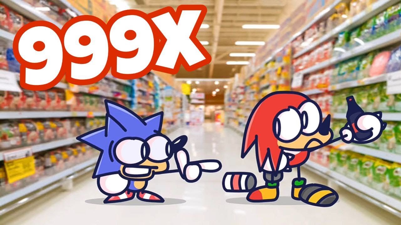 Knuckles, just choose a spaghetti sauce (Speed 999x) - YouTube