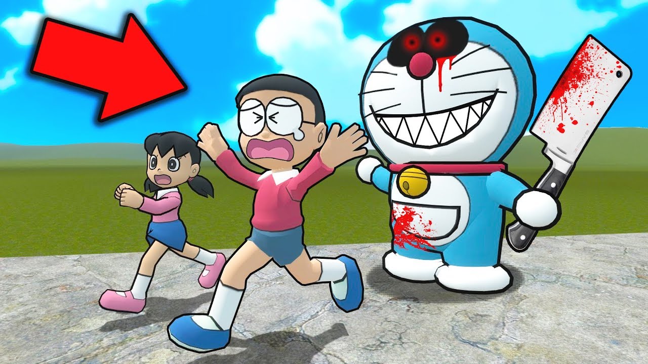 NOBITA VÀ SHIZUKA CHẠY TRỐN KHỎI DORAEMON.EXE!!! - YouTube