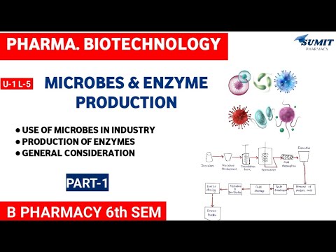 Use of Microbes in Industry | Enzyme Production, General Consideration ...