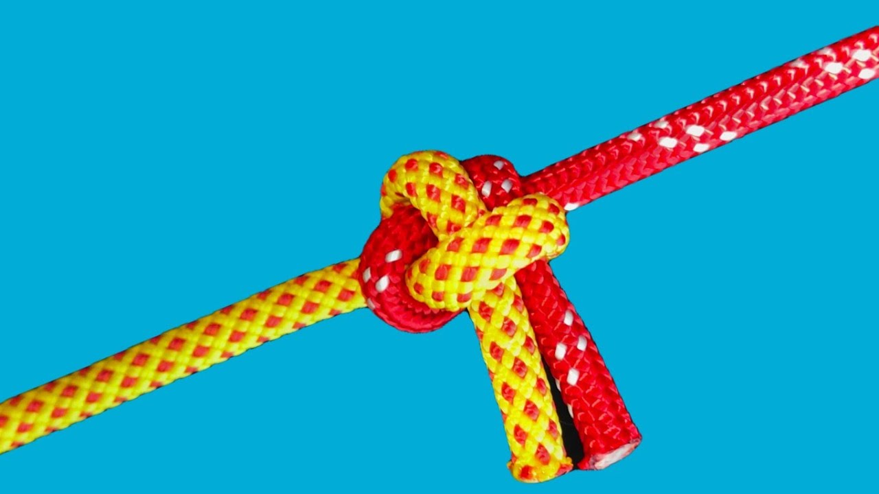 The rope connection is so easy, the practical connection knot - YouTube