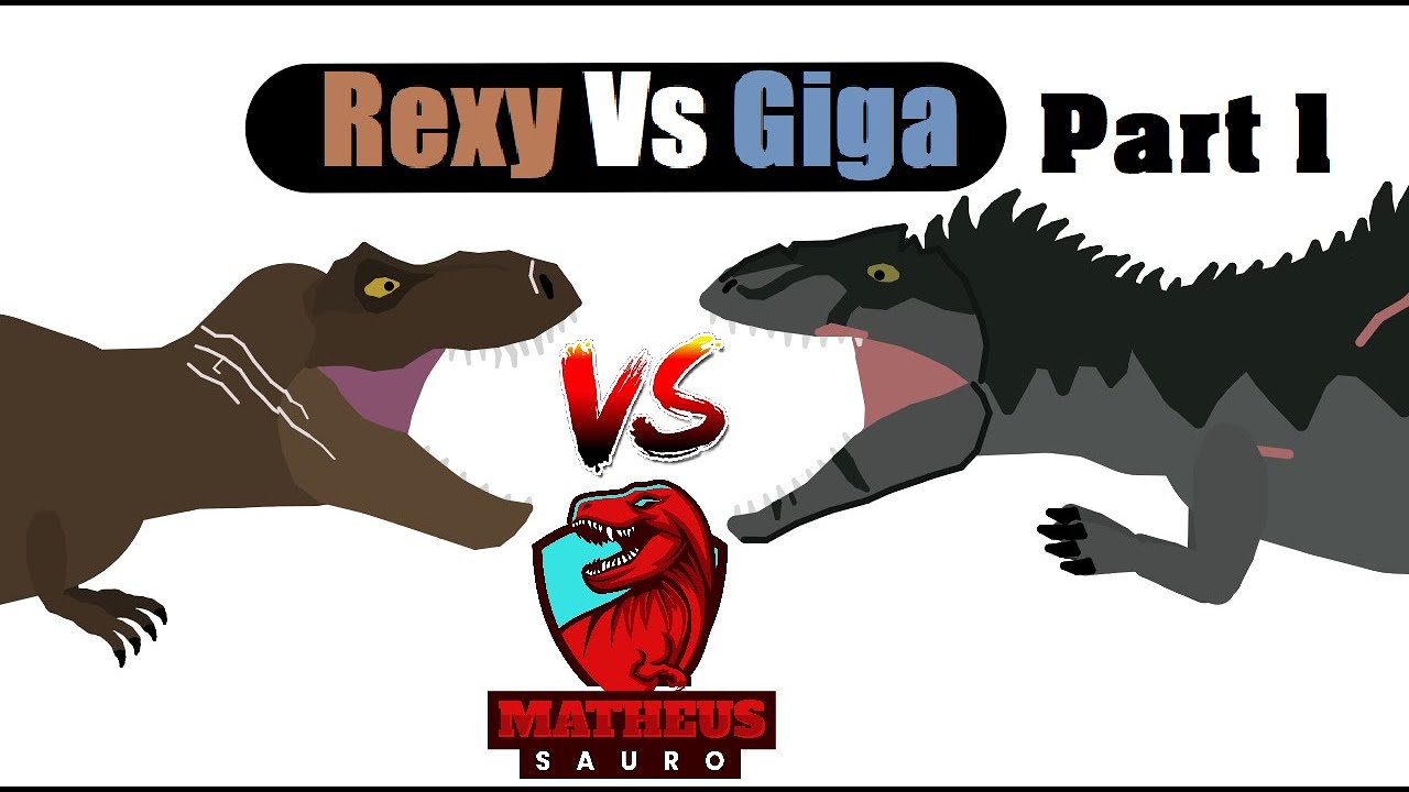 Pivot Rexy vs Giga / Rexy vs Giganotosaurus Epic Battle (Part 1 ...
