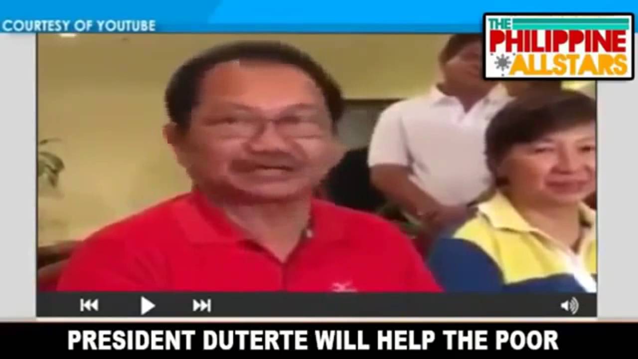 President Duterte Assures to Help Homeless and Poor People in His ...