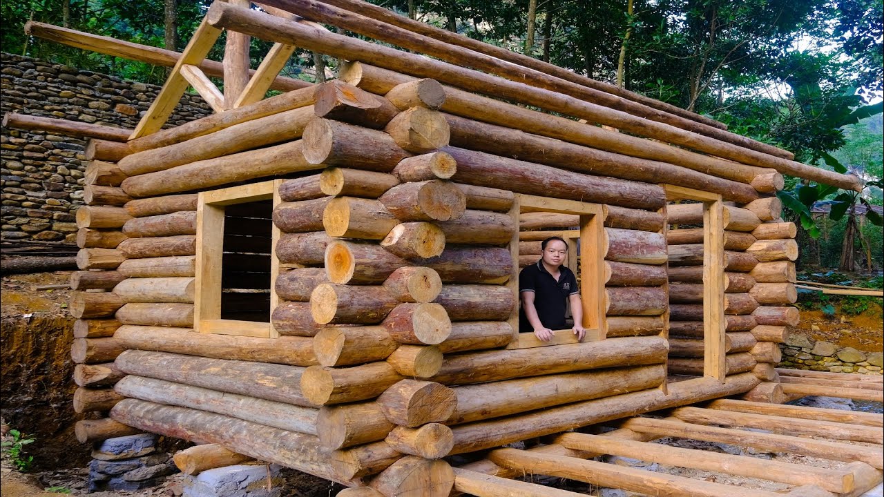 Second Story Loft - Building a log Cabin (Ep-8) - YouTube