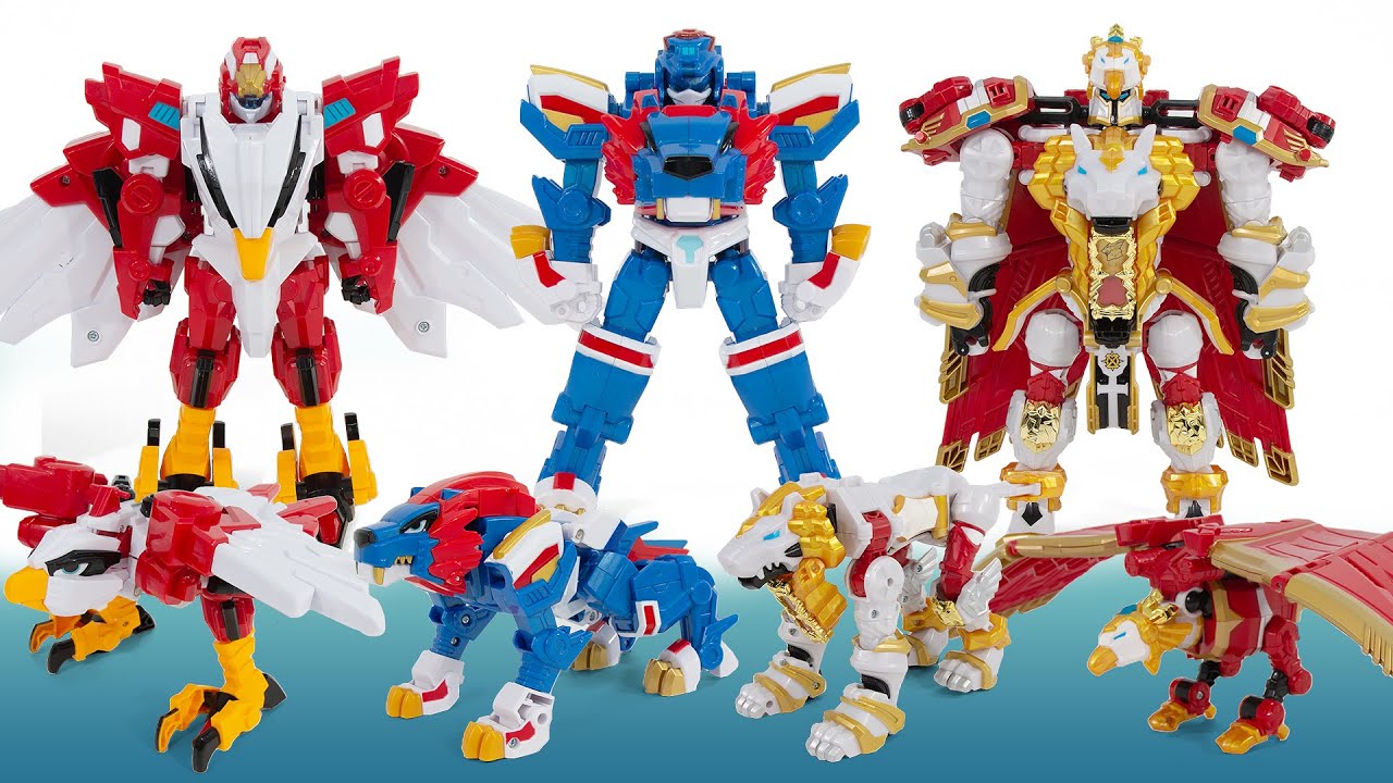 MiniForce AnimalTron Lion Hawk Super10 WingLion Beast Mecha ...