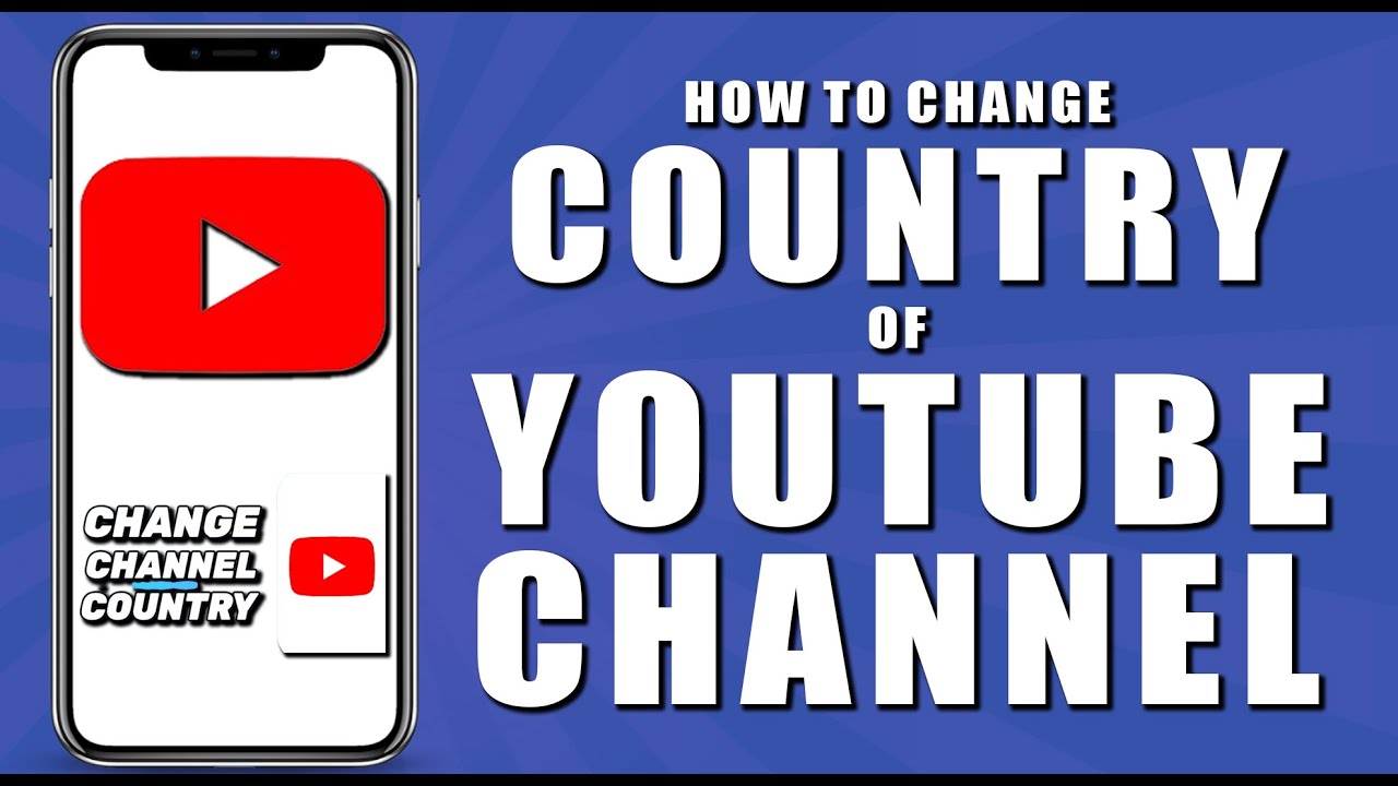 How to change country of youtube channel (2024) - YouTube