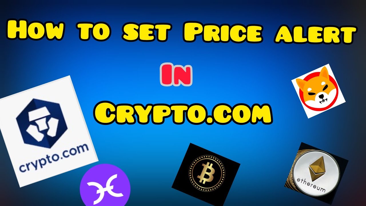 How to set Price Alerts in Crypto.com - YouTube