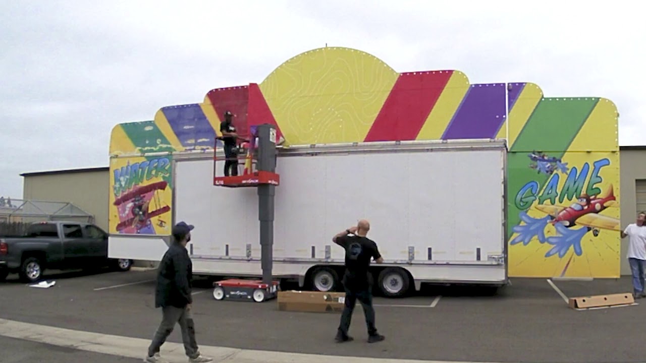 Fair / Carnival Trailer Wrap - YouTube