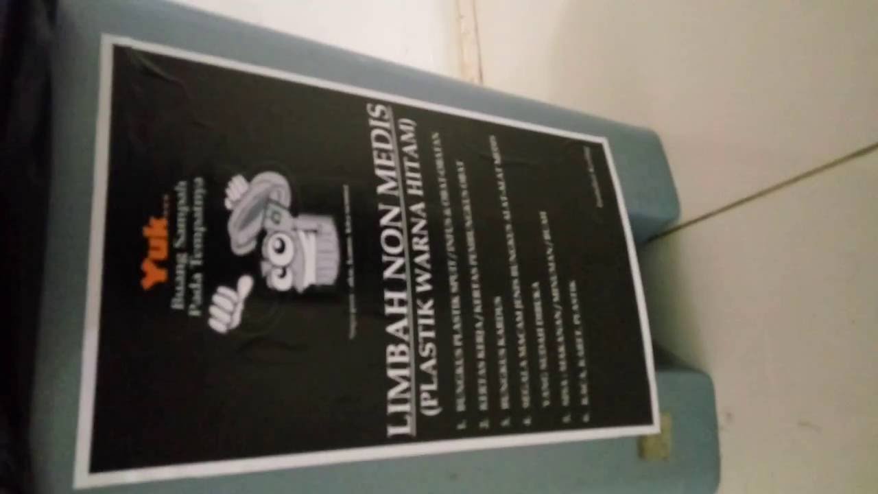 Sticker limbah non medis - YouTube