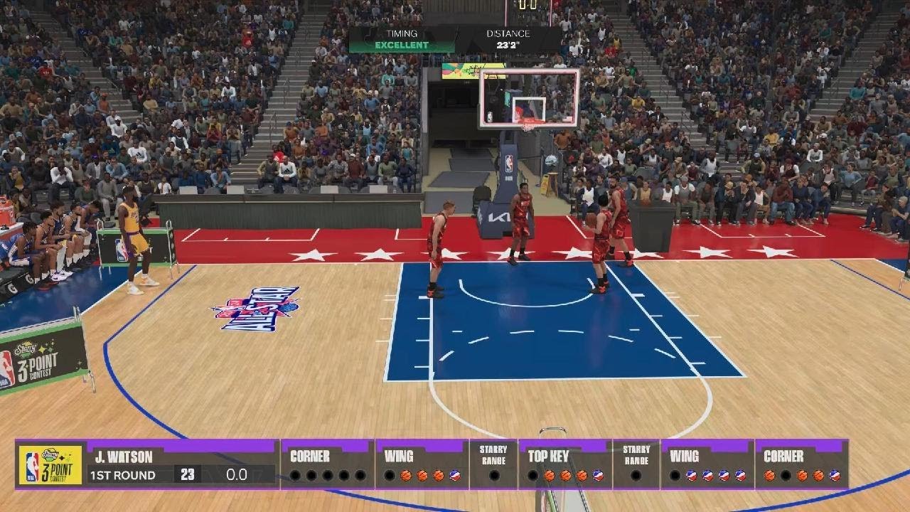 NBA 2K24 3 Point Contest - YouTube