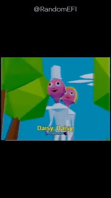 Computer-made Daisy Bell Song - YouTube