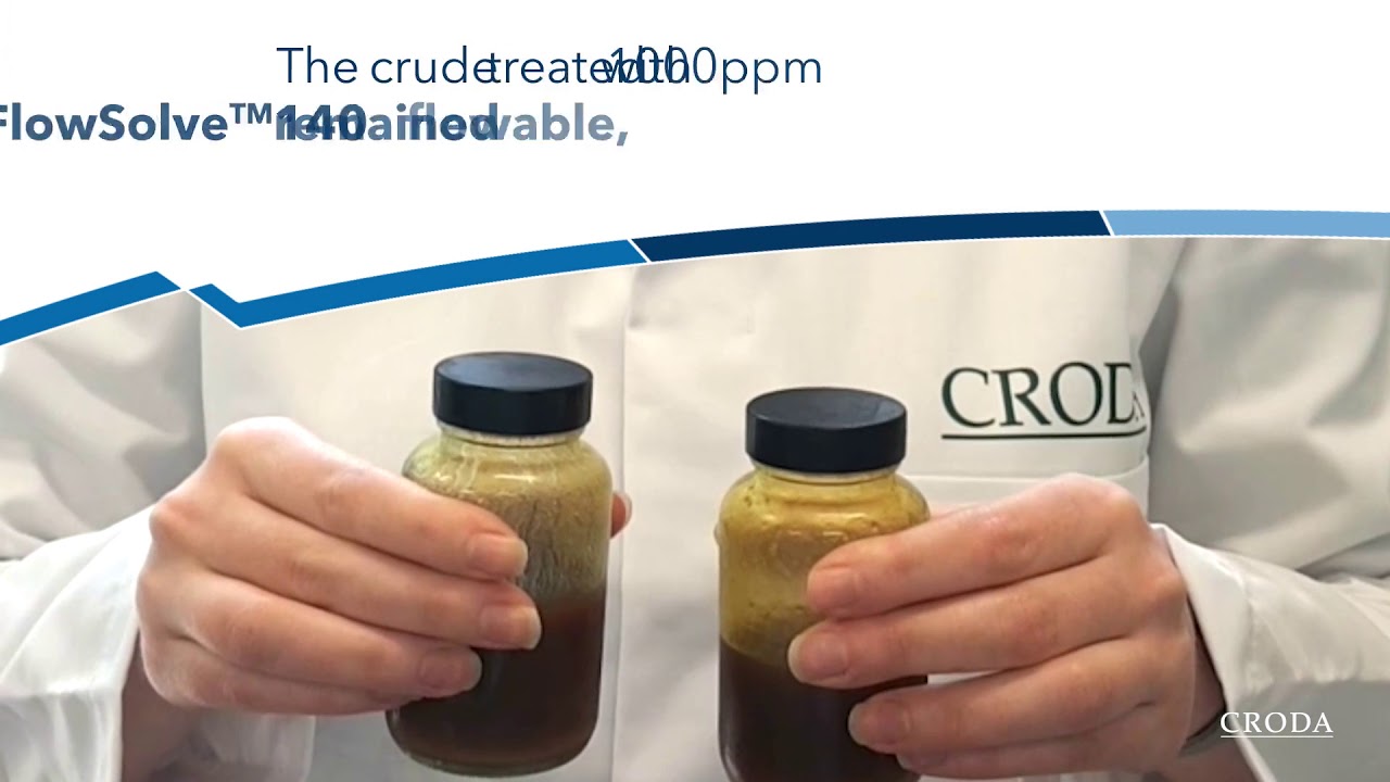 Crude Oil Cold Flow Test with FlowSolve™ 140 - YouTube