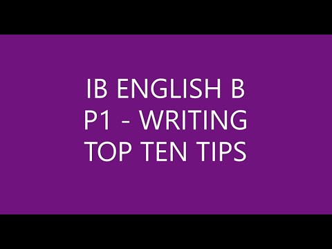 English B - Paper 1 - Writing - YouTube