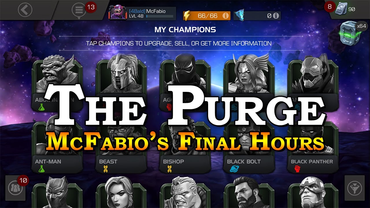 Day 7 Recap, part 2 - The Purge | Marvel Contest of Champions - YouTube