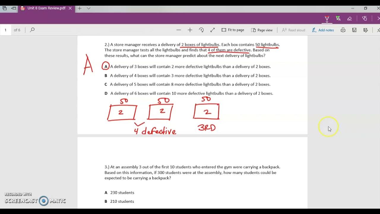 Unit 8 Study Guide Questions 1 through 5 - YouTube