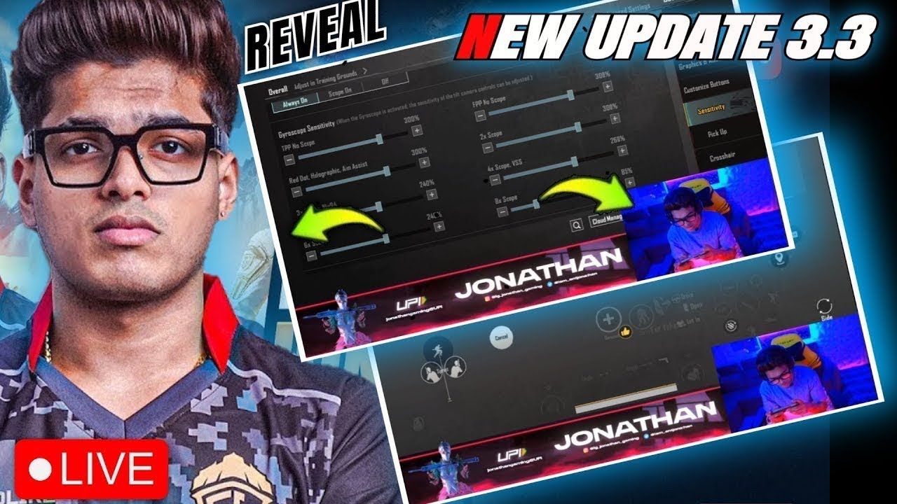 UPDATE 3.3 | JONATHAN GAMING SENSITIVITY | JONATHAN SENSITIVITY CODE ...