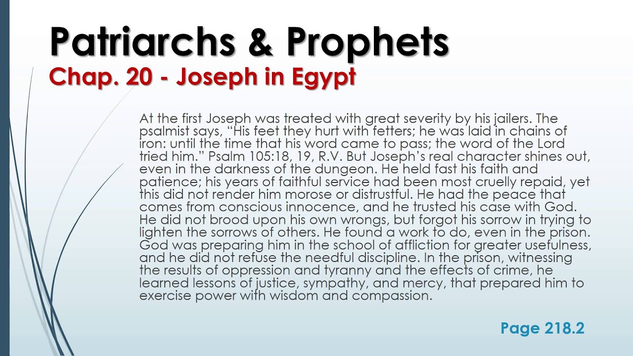 Chapter 20 - Joseph in Egypt - YouTube