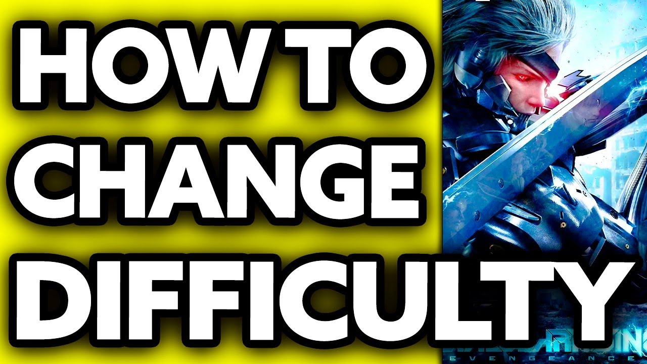 How To Change Difficulty Metal Gear Rising (EASY!) - YouTube