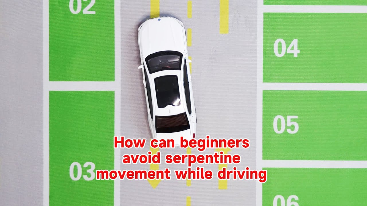How can beginner drivers avoid serpentine movement when they first ...