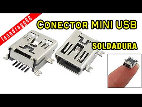 Reparación de conector MINI USB  Soldado -  Repair MINI USB Connector Soldier