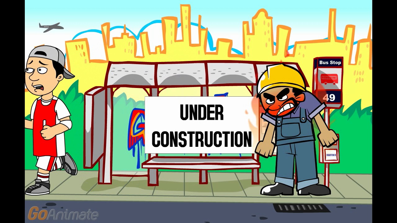 James Sits On A Bus Stop That's Under Construction - YouTube