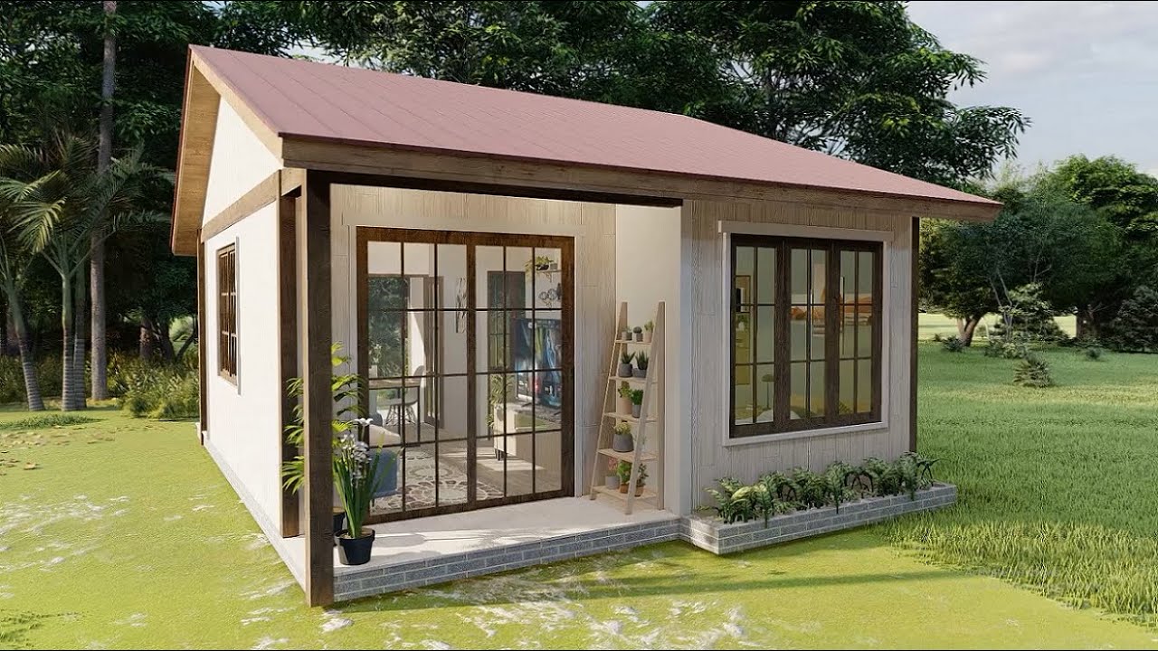 Gorgeous Small House Design Idea 6x7 Meters (452 sqft) with two ...