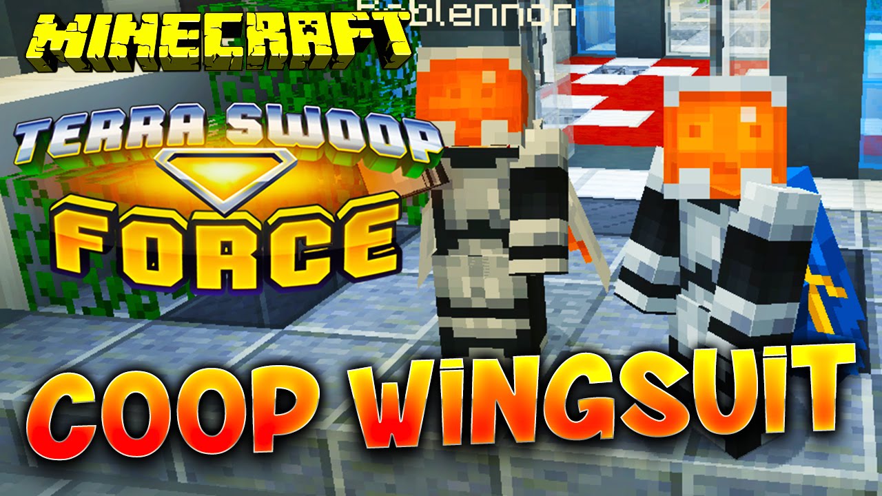FANTA ET BOB COOP EN WINGSUIT !!! - Map Minecraft Terra Swoop Force ...