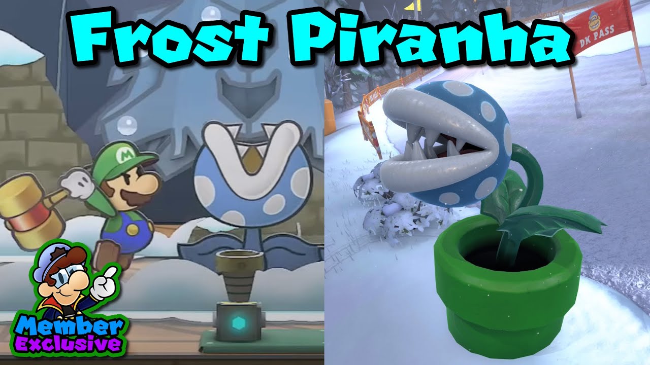 The Paper Mario Enemy In Mario Kart World | Frost Piranhas! - YouTube