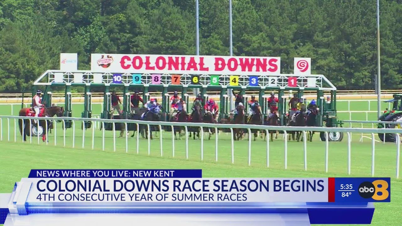 Colonial Downs Racing Begins - YouTube