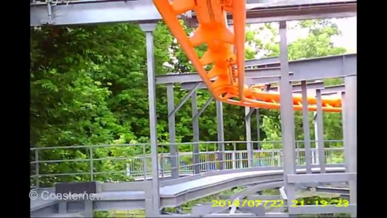 Bat Kings Island Frontseat onride 2014 - YouTube