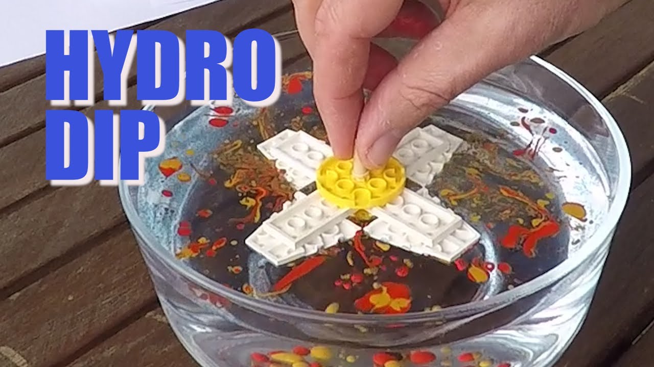 LEGO Fidget Spinner Hydro Dip - Super EASY Hydro Dipping - YouTube