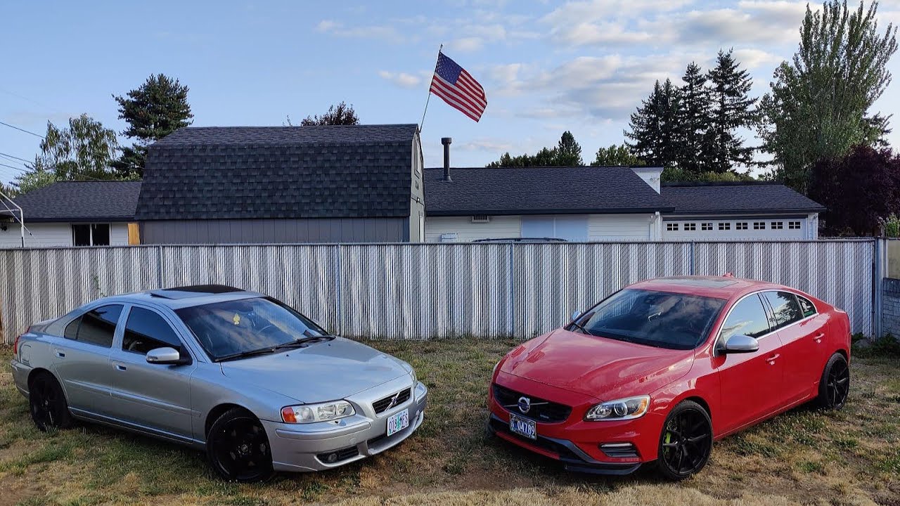 Volvo S60R P2 vs Volvo S60 t6 R-Design P3 Comparison - YouTube