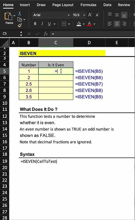 EXCEL ISEVEN FUNCTION | EXCEL HACKS - YouTube