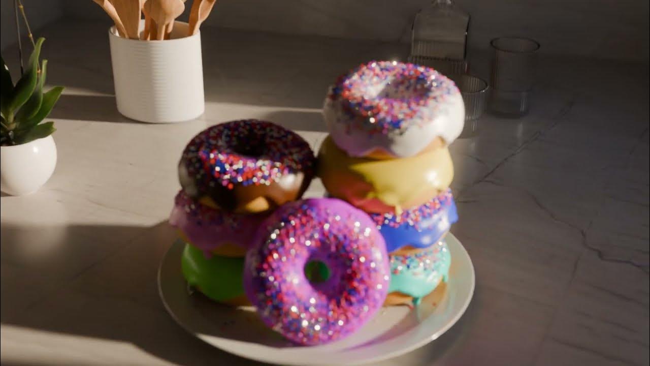 My Donut Video Progress Learning to use 3D modeling program Blender ...