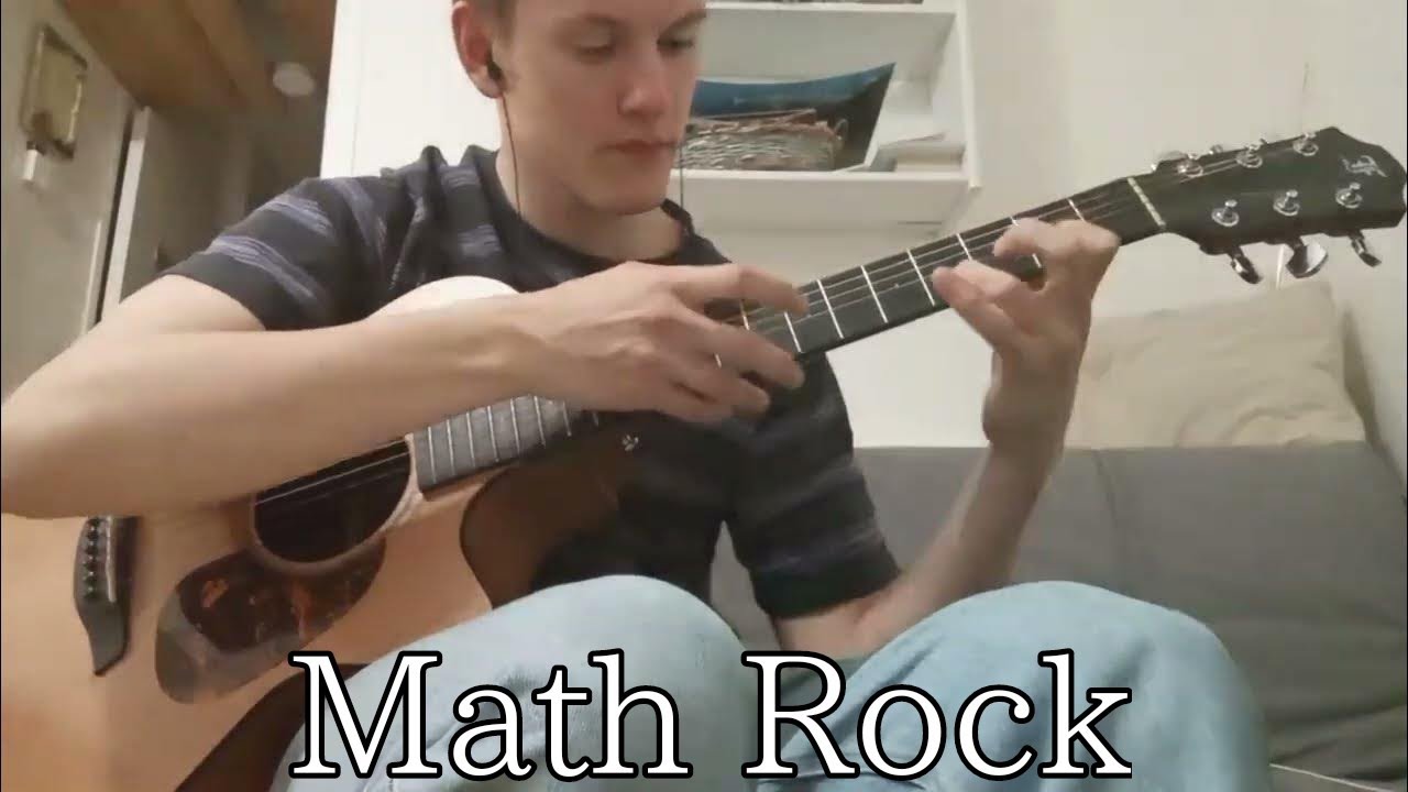 Acoustic DADF#AE Math Rock riff - YouTube