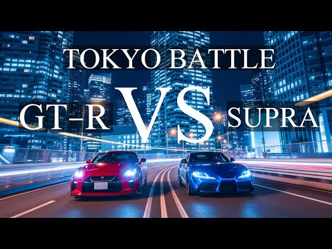 GT-R vs Supra | Balap Jalanan Tokyo | JDM Night Drive