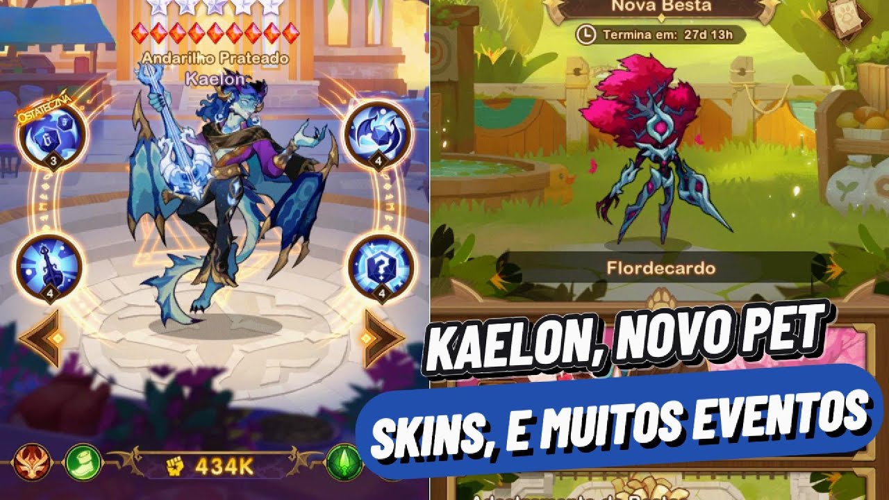 KAELON CHEGOU COM NOVAS SKINS, PET E EVENTOS - AFK ARENA - YouTube
