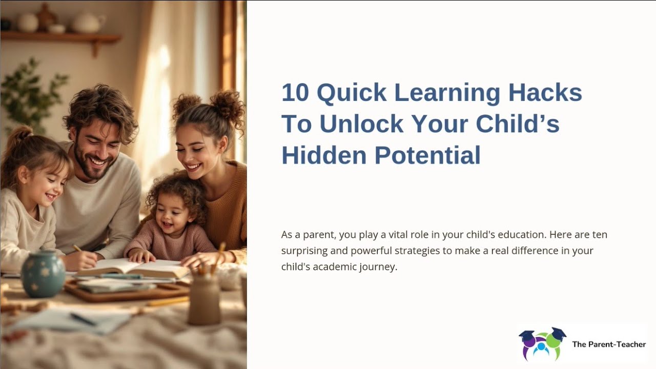 10 Quick Learning Hacks to Unlock Your Child's Hidden Potential - YouTube