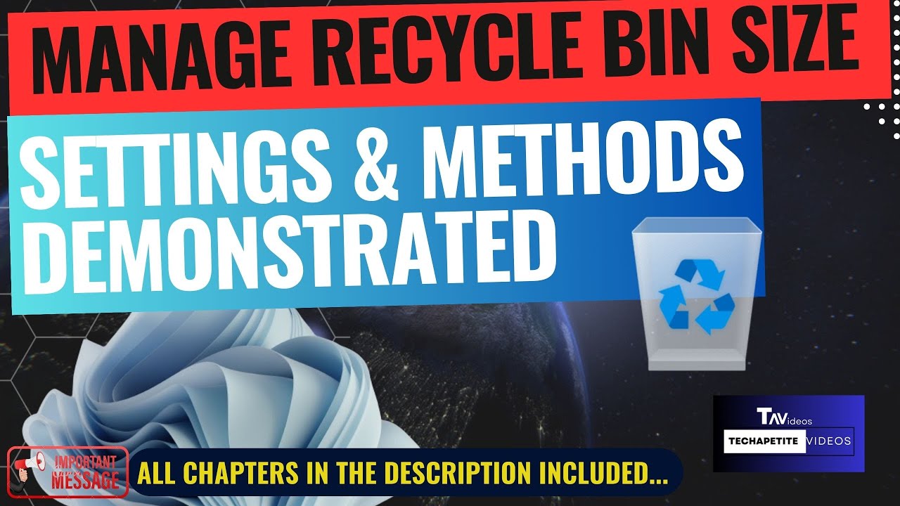 Adjust Your Recycle Bin Storage Size in Windows - YouTube
