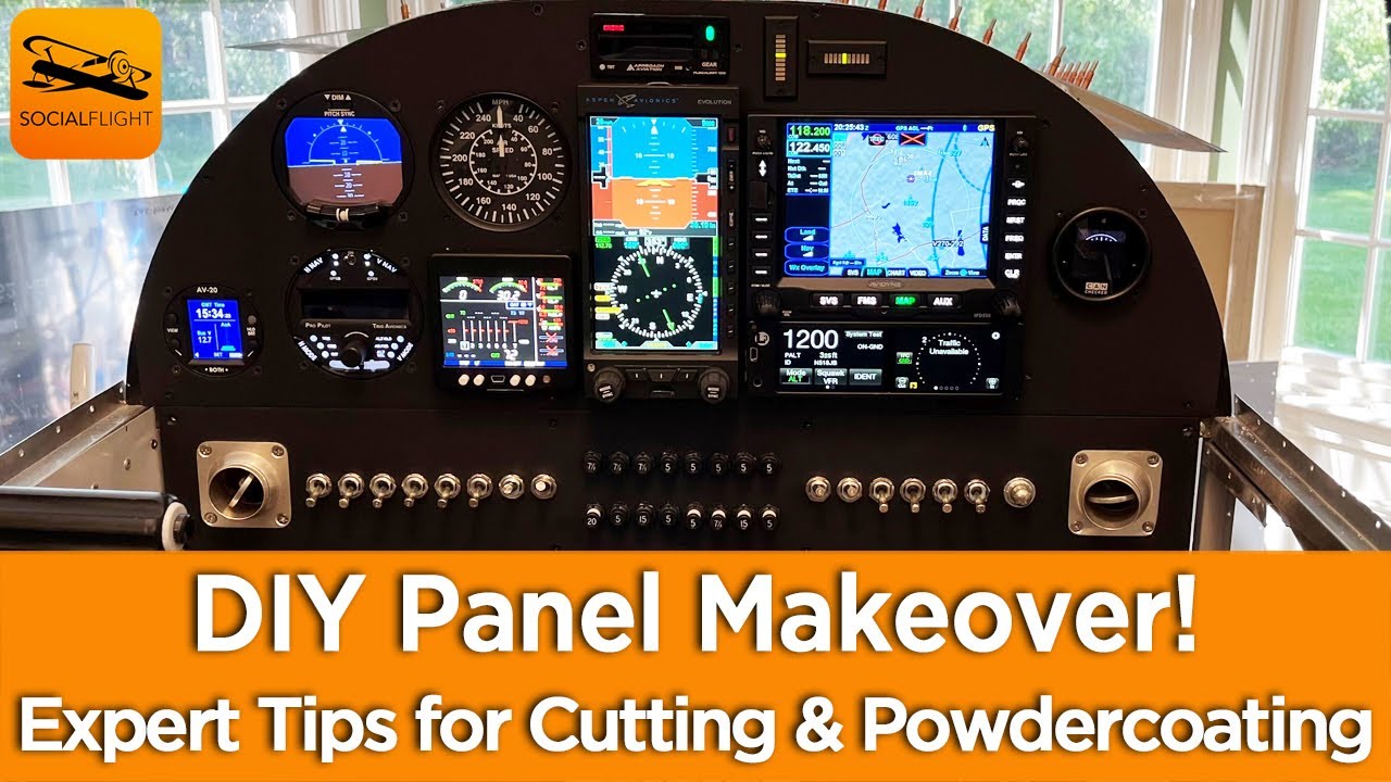 DIY Aircraft Panel Makeover! How to Powder Coat the T-51 Mustang Panel ...