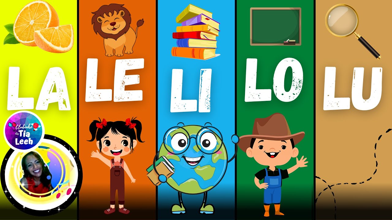 LA LE LI LO LU - SÍLABAS com a Letra L Para Crianças Aprender ...