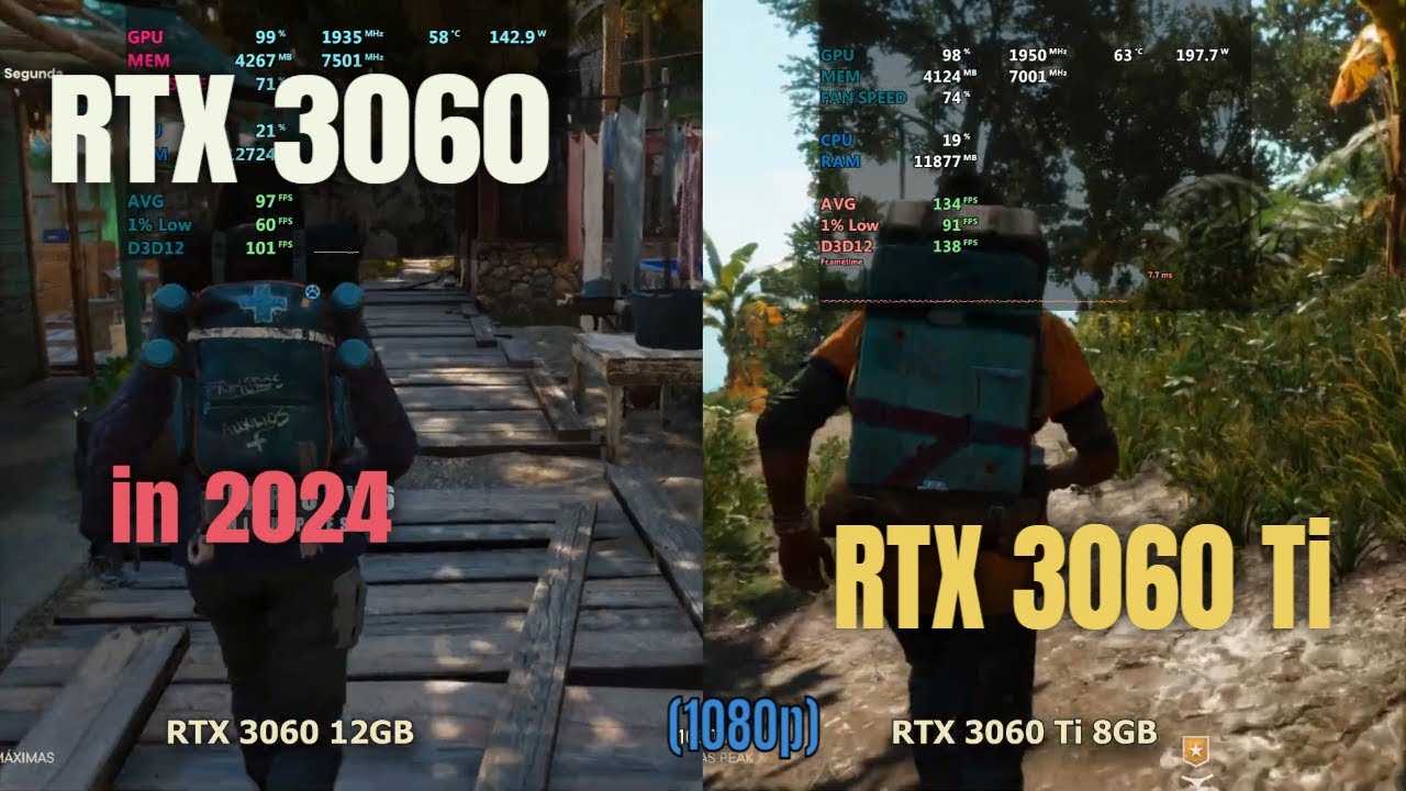 RTX 3060 vs 3060 Ti in 2024 - YouTube