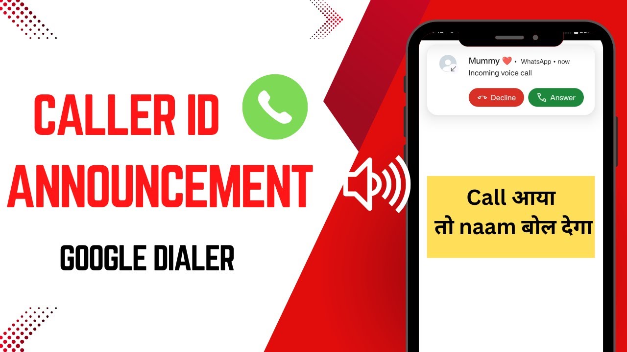 How to enable Call id announcement | Google Phone Caller ID ...