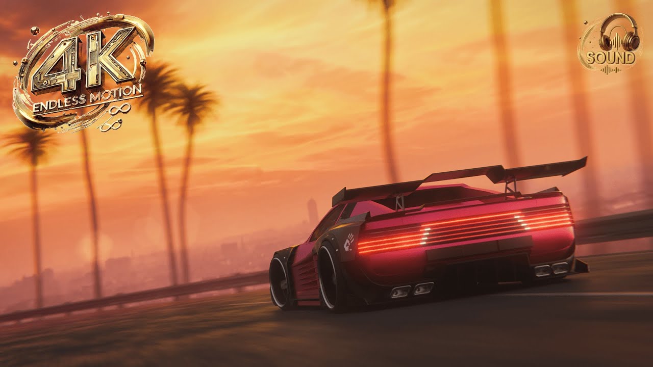 Ferrari Testarossa 80s Synthwave Loop – Retro Sunset Drive [4K] - YouTube