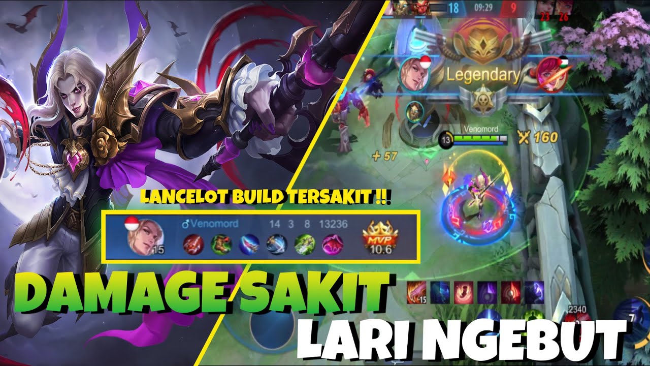 Lancelot Build Tersakit 2021 | Gameplay Lancelot Fast hand !! - YouTube