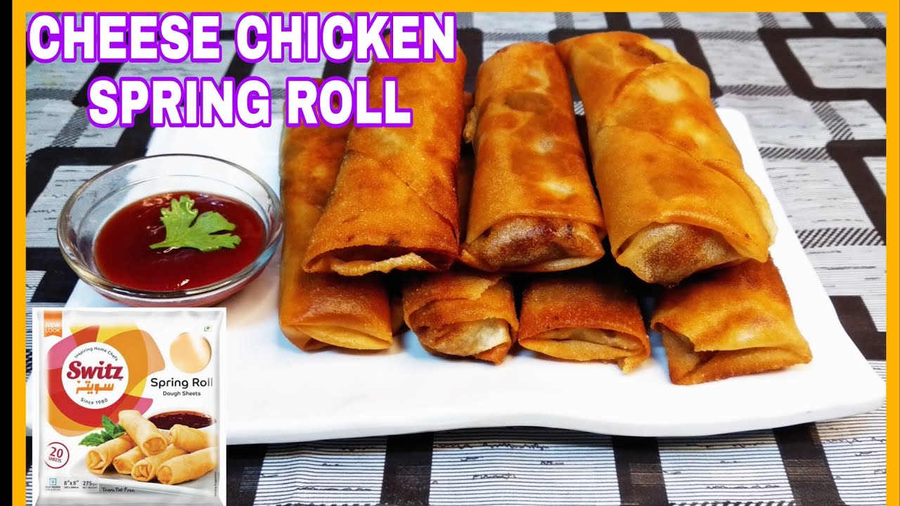 Cheese Chicken Spring Roll | Switz Spring Roll Sheet | #springroll ...