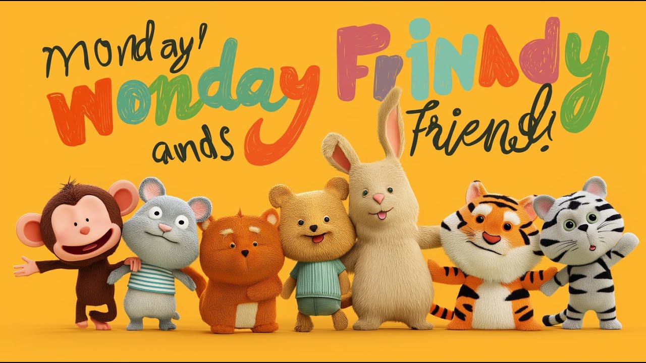 7 Days Song with Dancing Animals 🎶 Learn & Sing Along! - YouTube