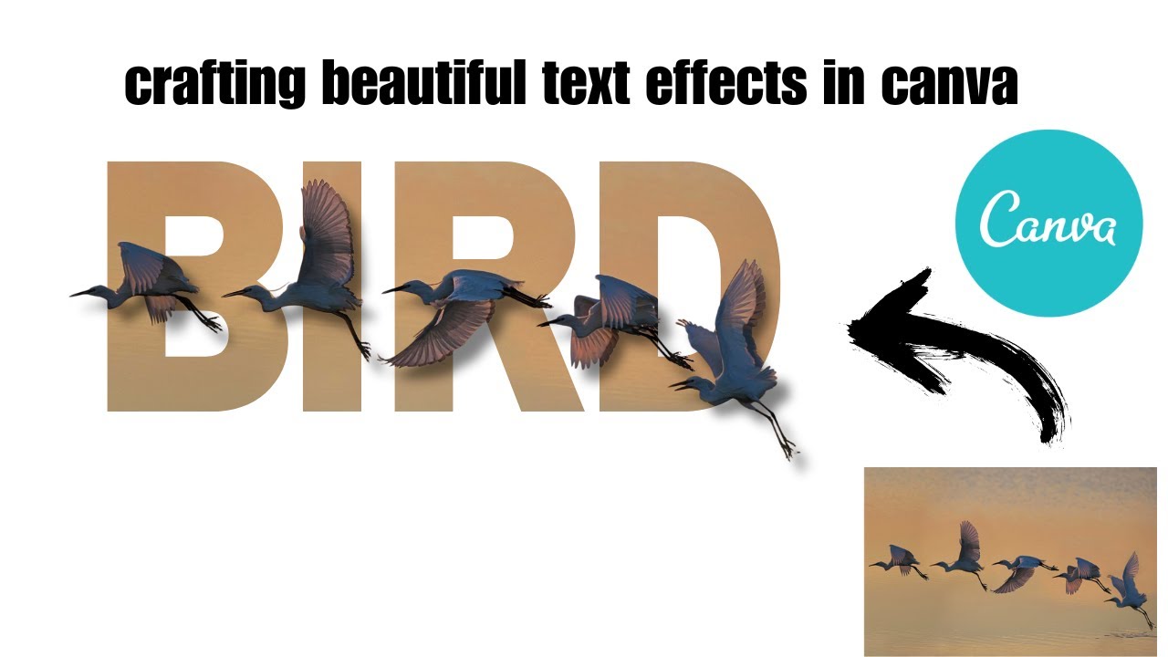 Canva Typography Tutorial, Text Effect Easily crafting beautiful text effects in canva - YouTube