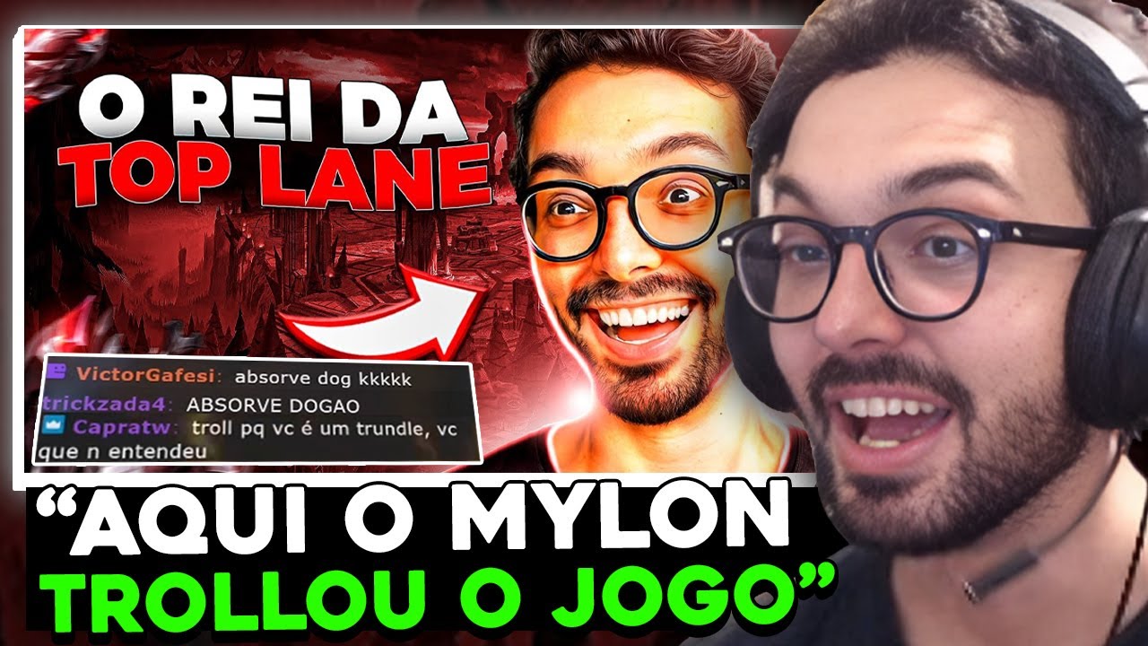 COMO O MYLON JOGA LEAGUE OF LEGENDS - MYLON REACT - YouTube