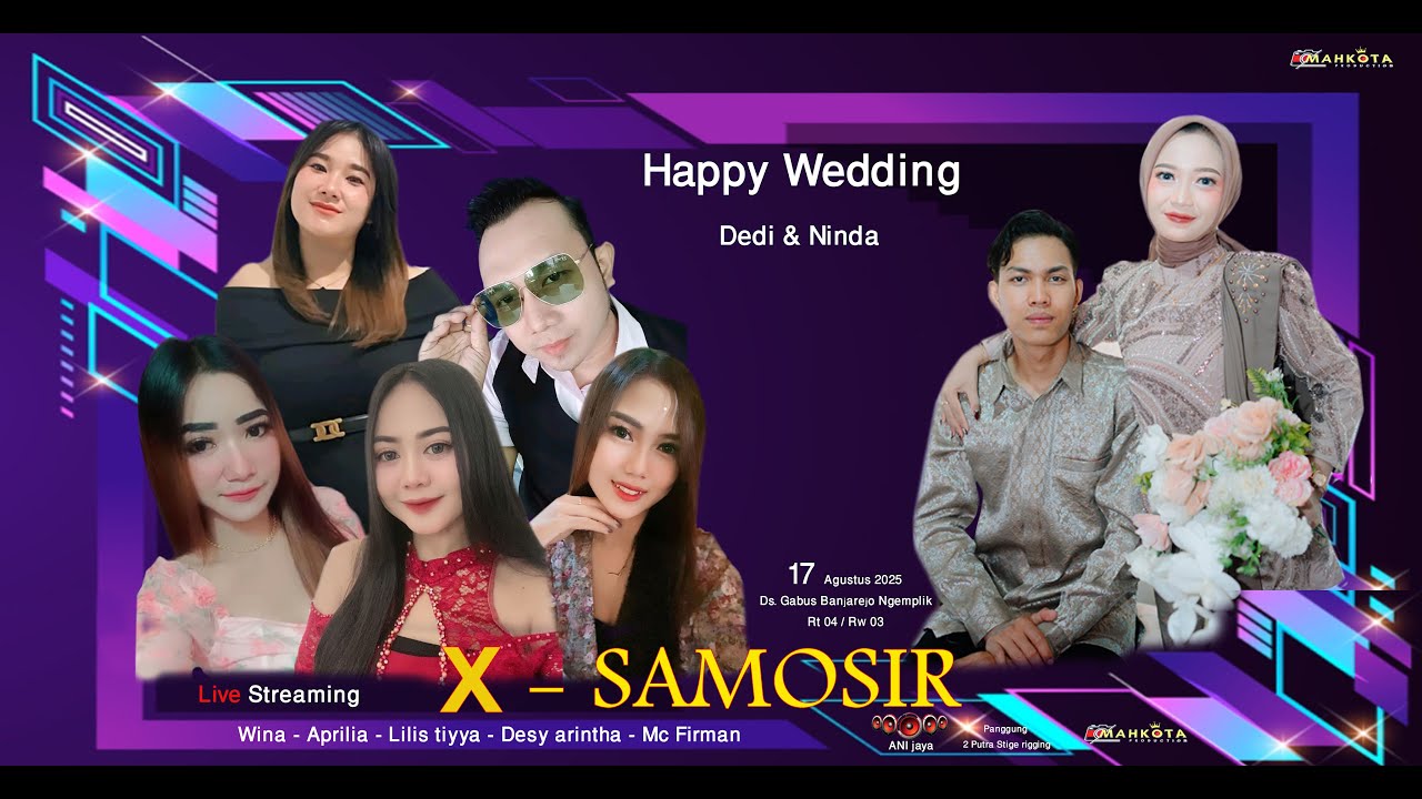 🔴 LIVE STREAMING X SAMOSIR - WEDDING "DEDI & NINDA" 17 AGUSTUS 2025 ...