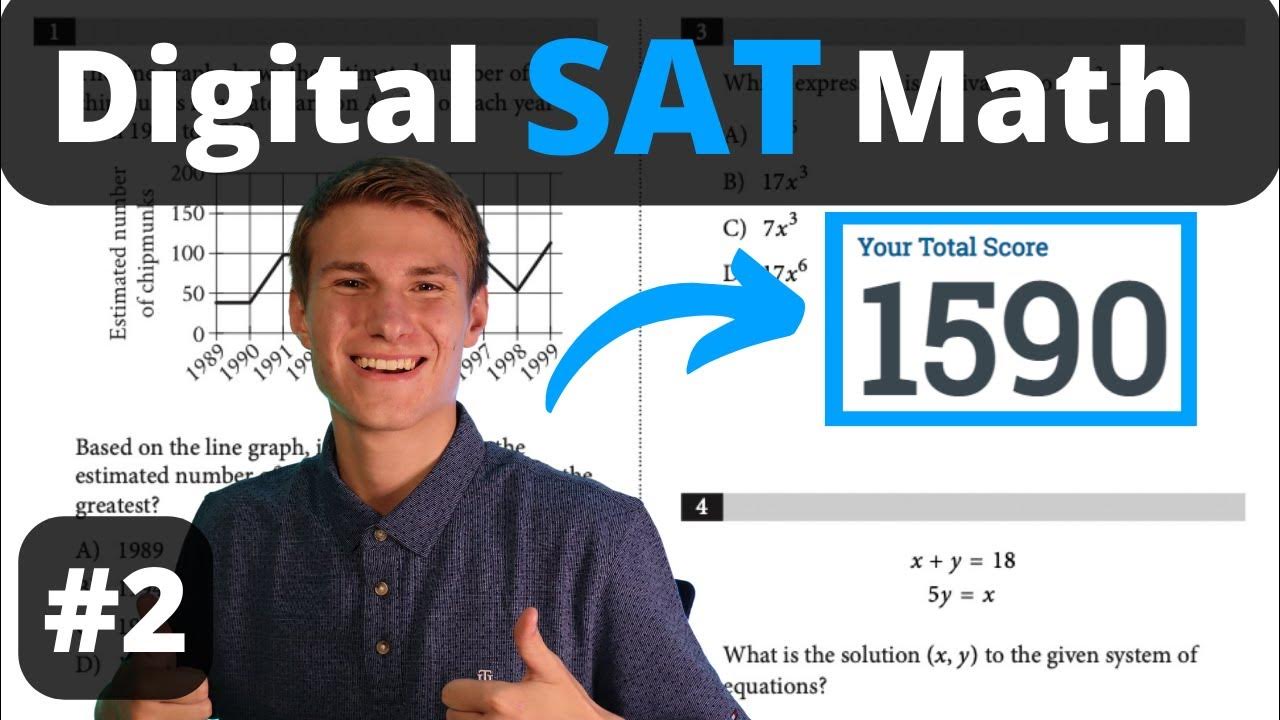 Digital SAT Math Walkthrough - 800 Math Scorer - Practice Test 2 - YouTube